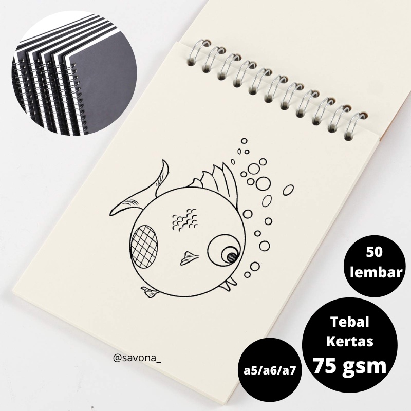 Jual Sketchbook Buku Gambar Sketsa Gambar Note Book Buku Sketsa Polos ...