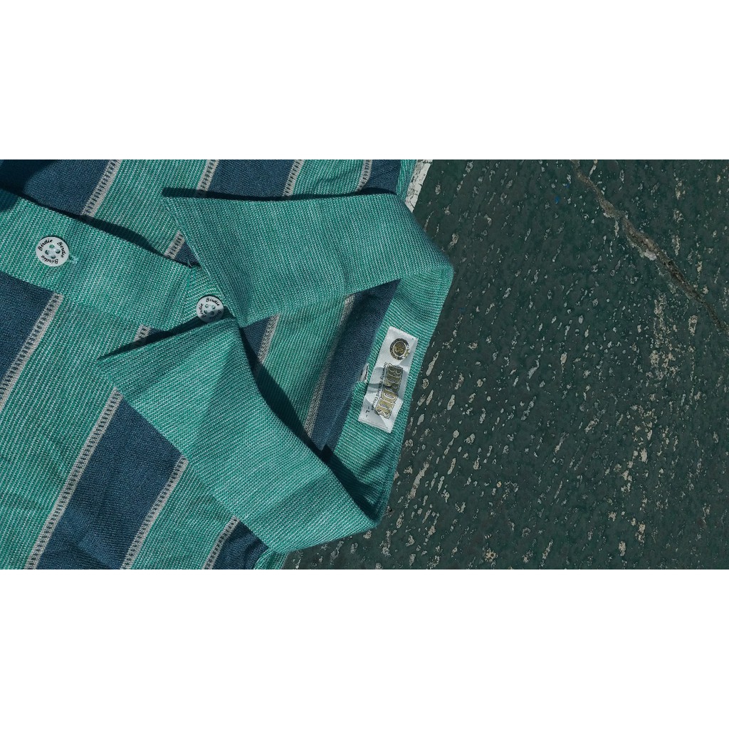 Jual Birdie Green-Blue Stripes Rugby | Shopee Indonesia