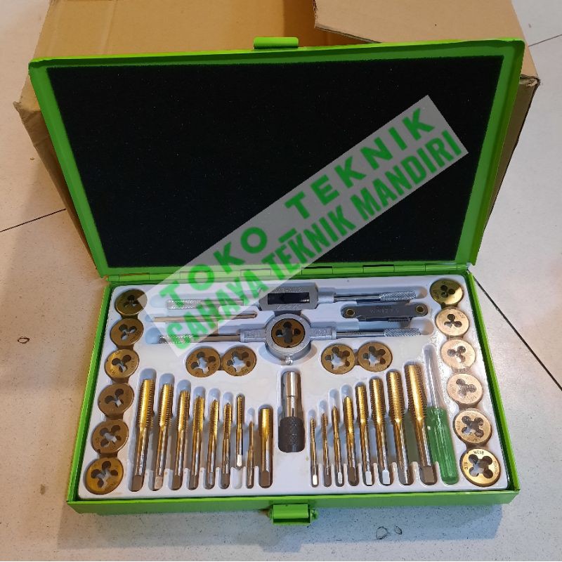 Jual Hand tap and senai set 40 pcs TEKIRO GT-TD1726 alat senai dan tap ...