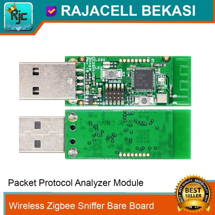 Jual Zigbee CC2531 USB Dongle Sniffer Bare Board Packet Protocol ...
