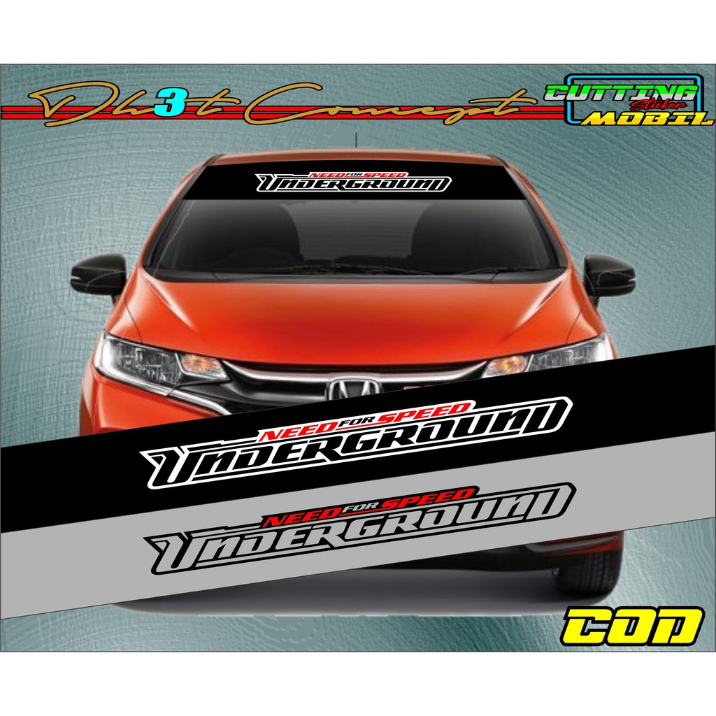 Jual Sticker Kaca Depan Mobil Need For Speed Underground | Shopee Indonesia