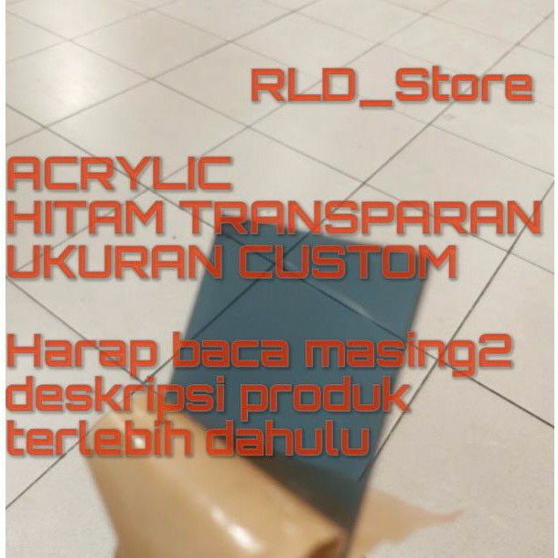 Jual Akrilik Hitam Transparan 2mm Lembaran Custom ( Acrylic Sheet ...
