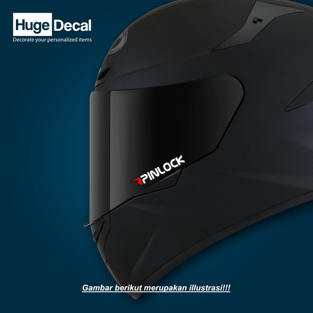 Jual Decal Sticker Logo Pinlock untuk Visor Kaca Helm Sticker Helmet ...