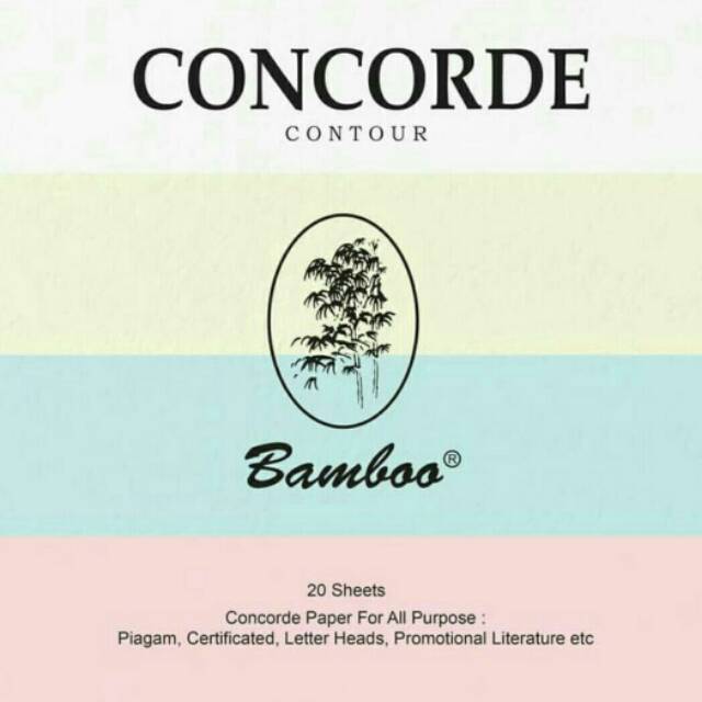 Jual Kertas Concorde Paper - Bamboo (isi 20 lbr) | Shopee Indonesia