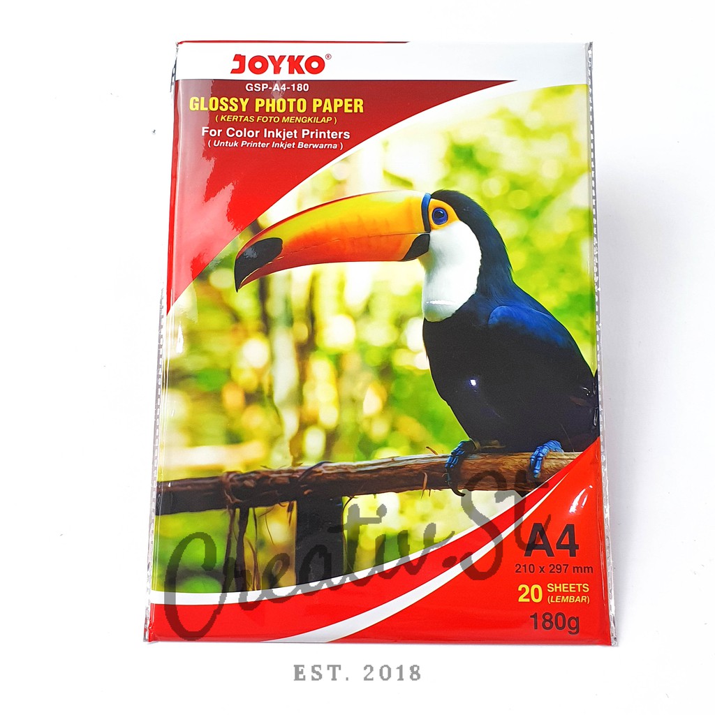 Jual JOYKO Kertas Photo Glossy Paper A4 180 Gsm | Shopee Indonesia