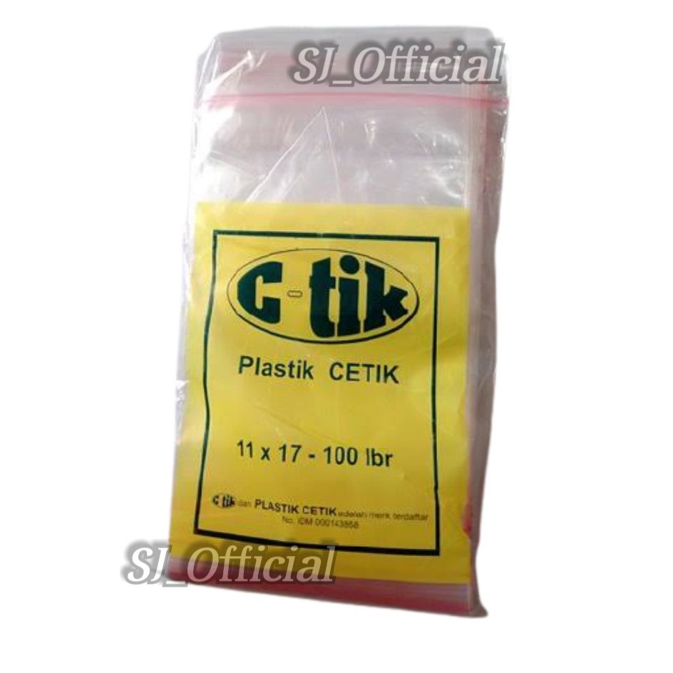 Jual Plastik Klip C-tik 11x17 / Plastik Cetik Zipper Lock Isi 100 ...