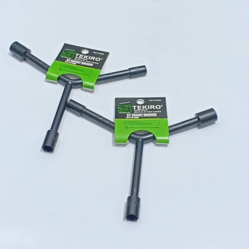 Jual Kunci Sok Y TEKIRO 8 mm 10 mm 12 mm Pendek Kunci Sok T Kunci Shock ...