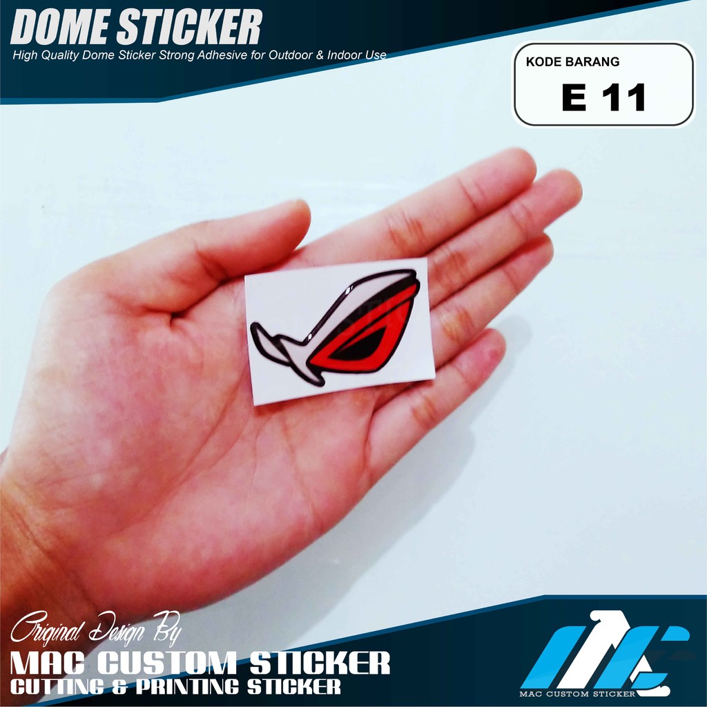 Jual EMBLEM ROG - STIKER RESIN TIMBUL LENTUR - AKSESORIS PC - STICKER ...