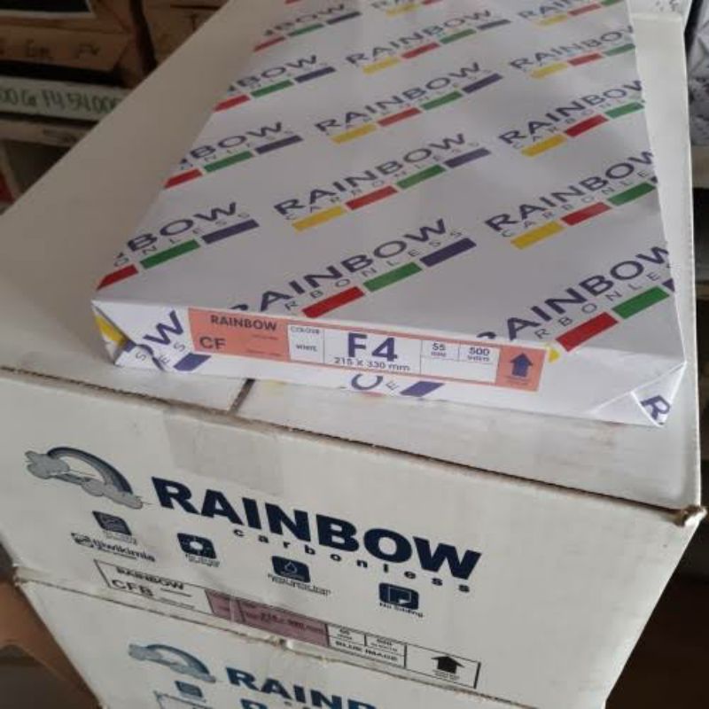 Jual [1 RIM 500 L] KERTAS NCR FOLIO TOP RAINBOW / KERTAS NCR F4 ATAS ...