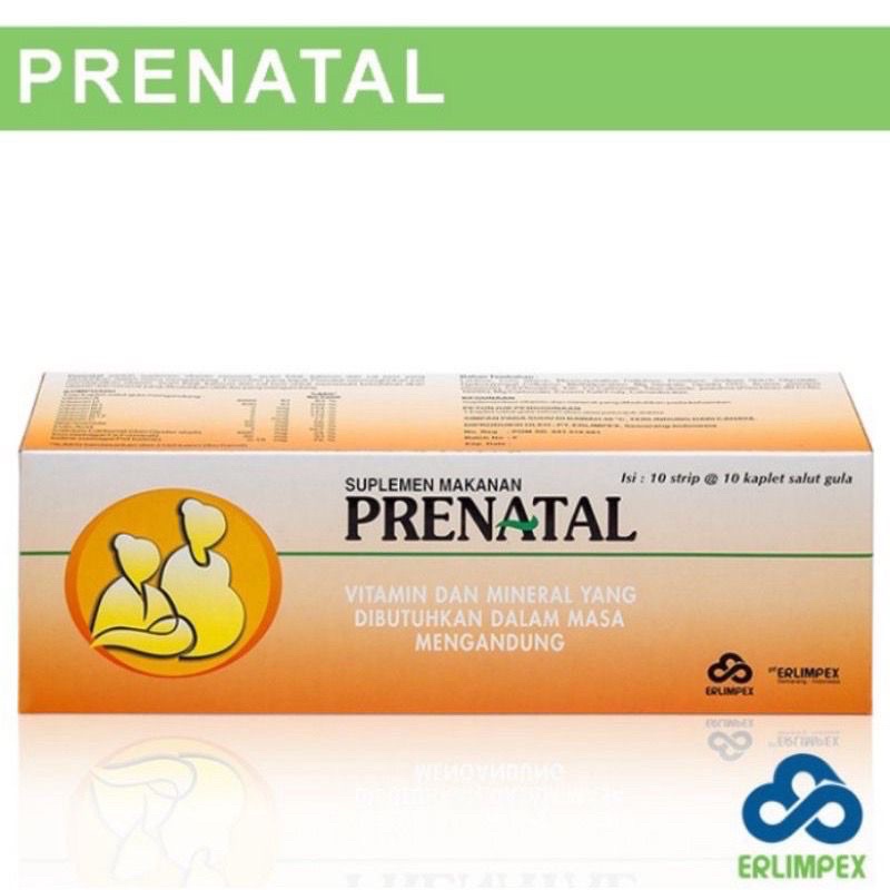 Jual Prenatal Suplemen Vitamin & Mineral untuk Kehamilan - Box 100 ...