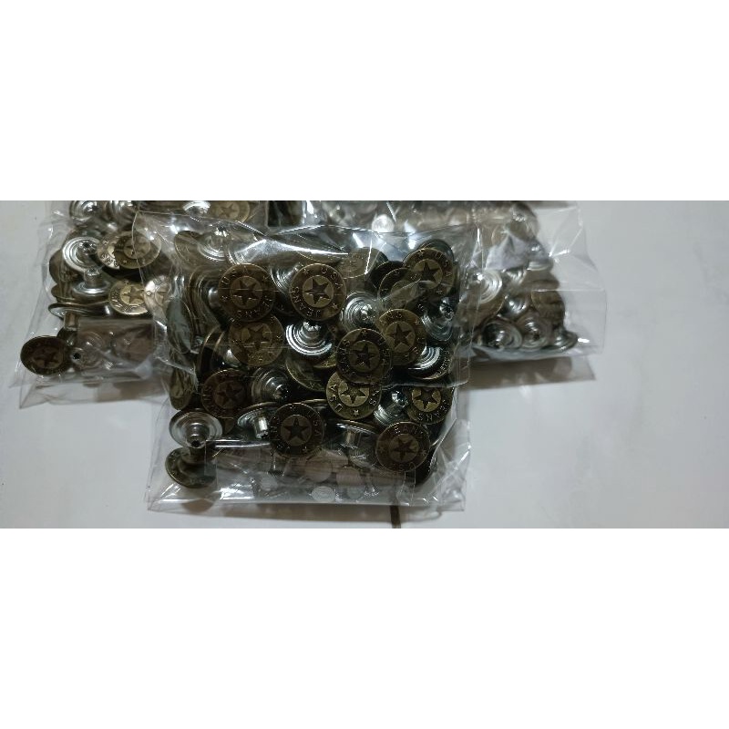 Jual Kancing Jeans / Kenop Besi Non Goyang ( 1 bks = -/+ 100 biji ...