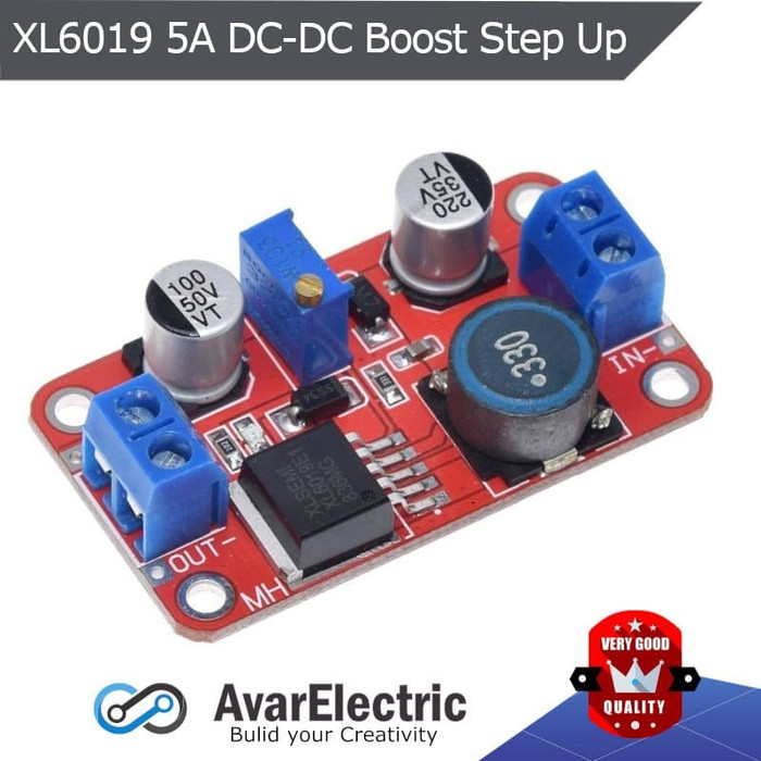 Jual XL6019 5A DC-DC Adjustable Step Up Boost Converter Module XL 6019 ...