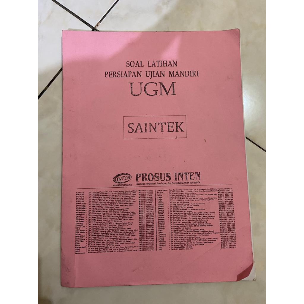 Jual LATIHAN SOAL UTUL UGM DAN NASKAH ASLI UTUL UGM SAINTEK | Shopee ...