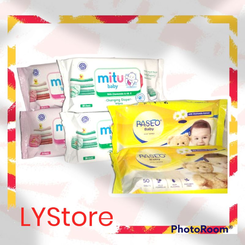 Jual Tissue Basah Mitu | Tisu Basah Bayi | Harga Per pcs | Shopee Indonesia