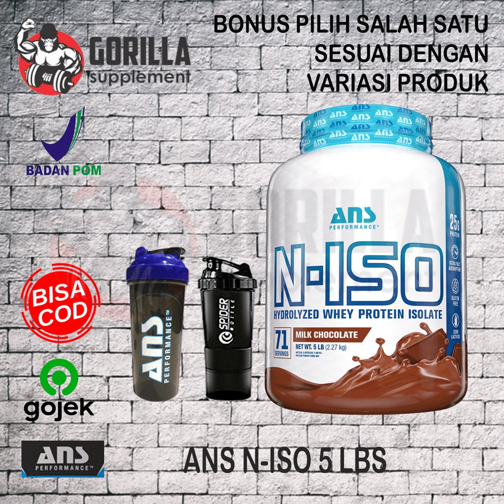 Jual ANS Performance N-ISO 5 lbs - Whey Protein Hydrolyzed NISO. N ...