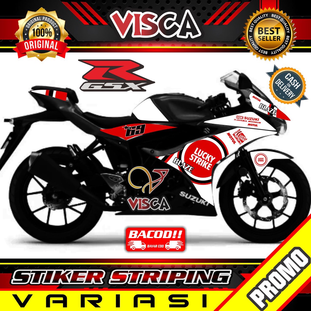 Jual Striping GSX R150 - Stiker Sticker Striping Variasi Suzuki GSX ...