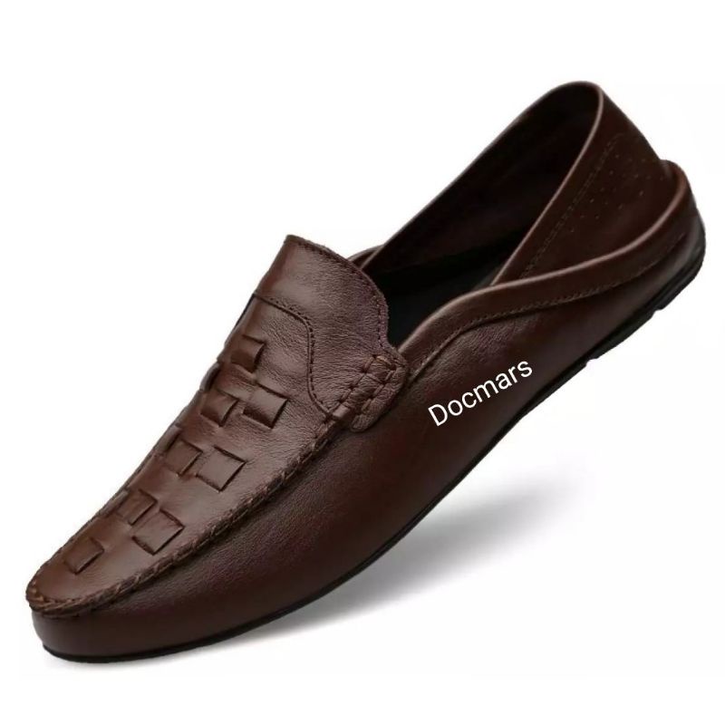 Jual Temukan Terbaru Sepatu Pansus Pria Slip On Kulit Asli Mocasin Slip ...