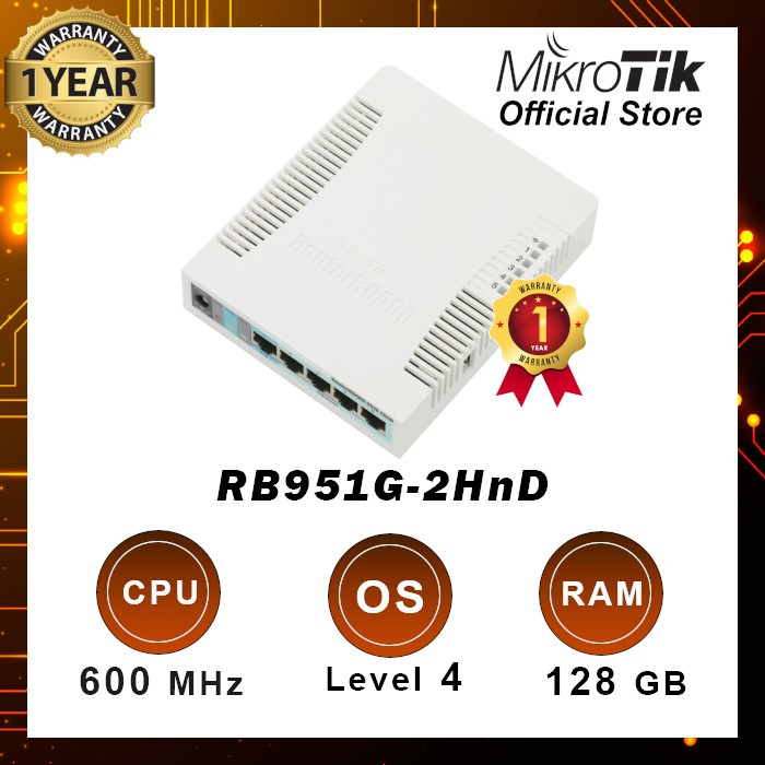 Jual MikroTik Router Wireless RB951G-2HND 1 unit | Shopee Indonesia