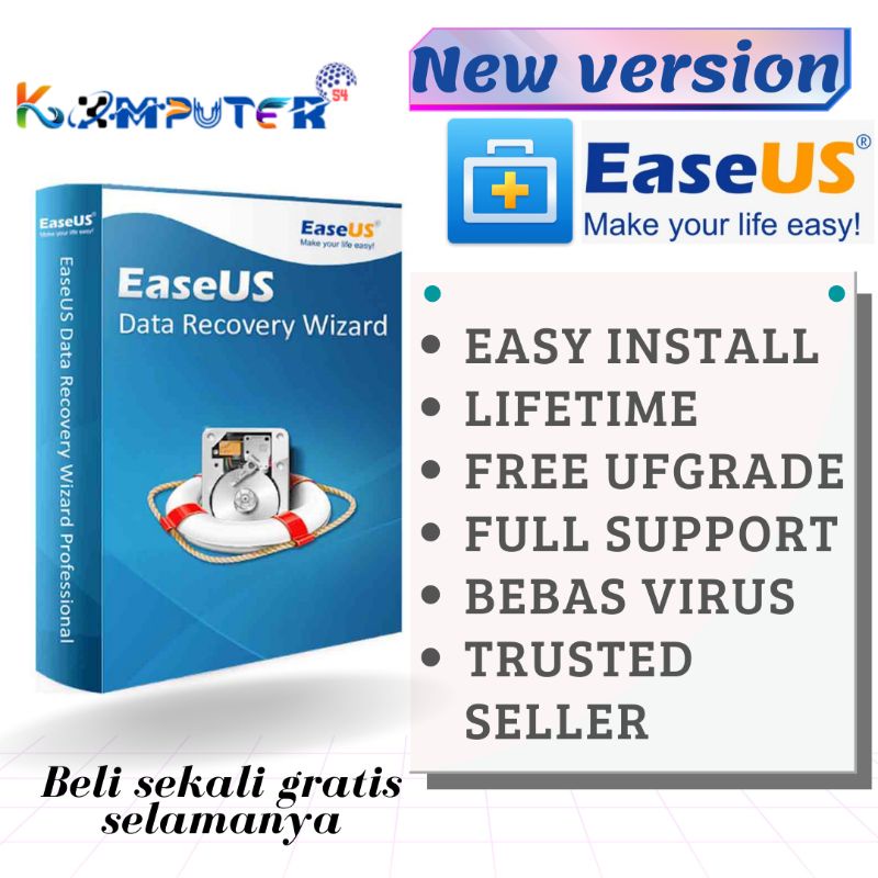 Jual EaseUS Data Recovery Wizard Full Version Lifetime | Shopee Indonesia