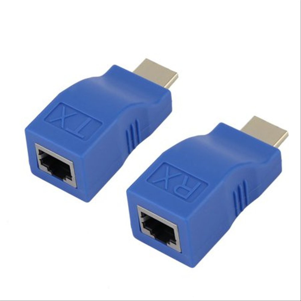 Jual HDMI To Lan Adapter Extender Hdmi dengan Kabel RJ45 | Shopee Indonesia