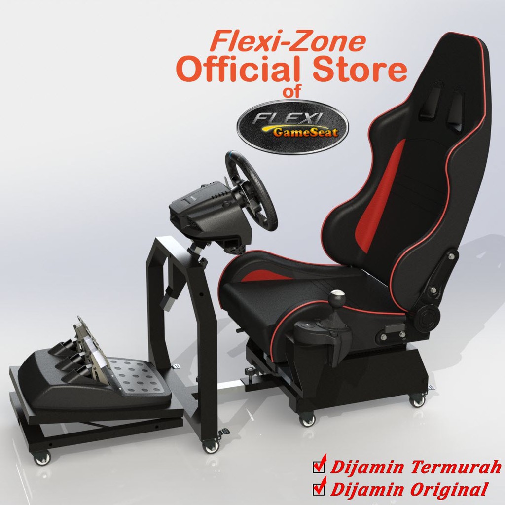 Jual Flexi Gameseat advance Racing cockpit simulator utk logitech ...