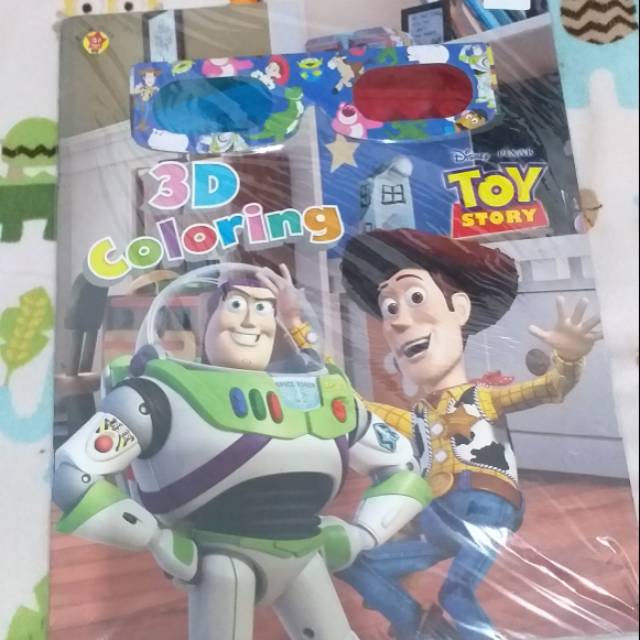 Jual Buku mewarnai 3D coloring book toy srory | Shopee Indonesia