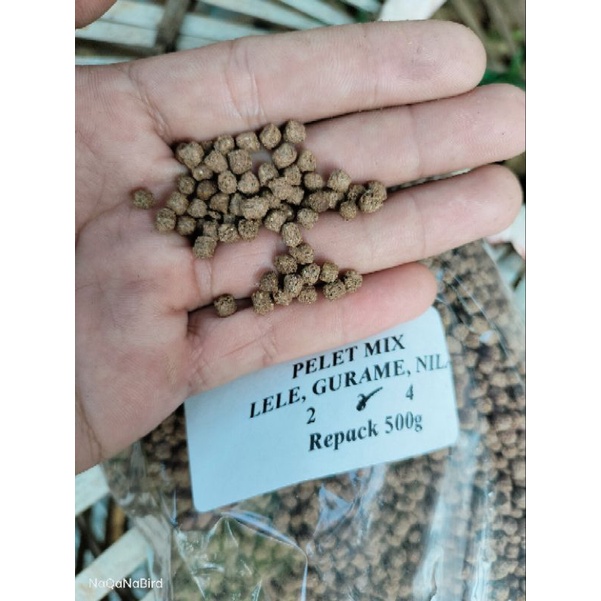 Jual PELET MIX LELE GURAME NILA BAWAL pakan ikan | Shopee Indonesia