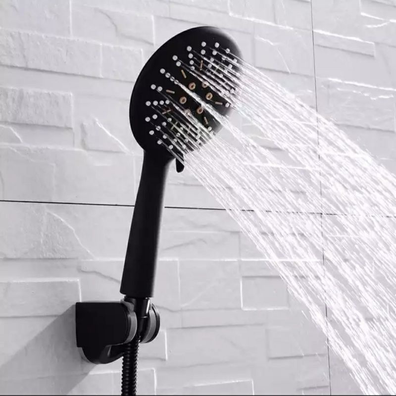 Jual Hand shower Hitam 3 model air/ Shower mandi hitam full | Shopee ...