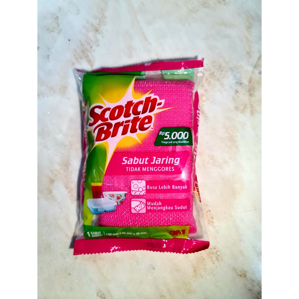 Jual 3M Scotch-Brite Sabut Jaring Busa JUMBO / Anti Gores ID-T60 ...