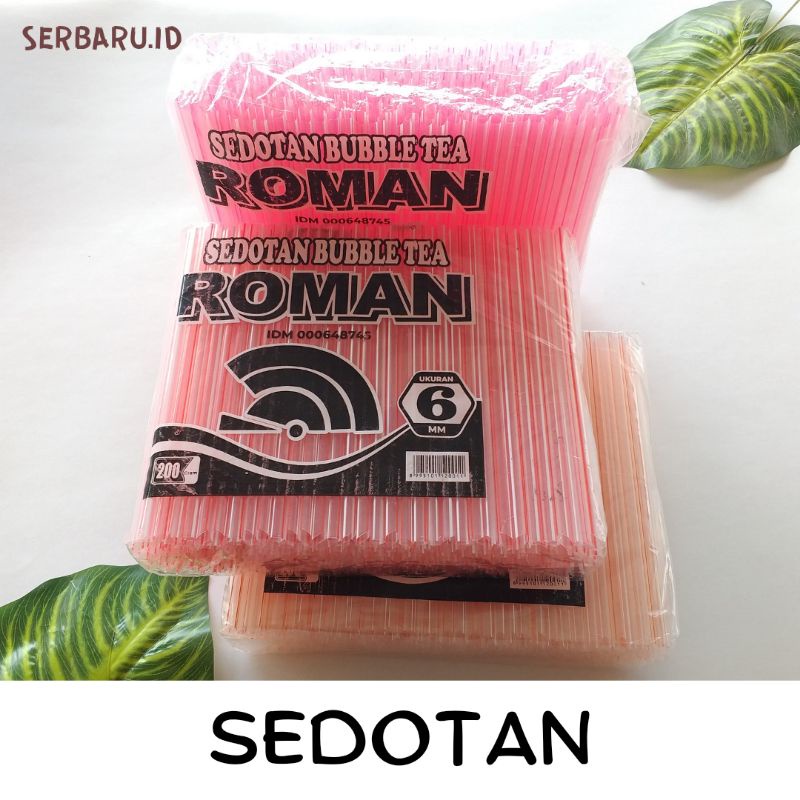 Jual Sedotan Bubble Tea Lancip Roman 200gr 6mm 8mm 12mm | Shopee Indonesia