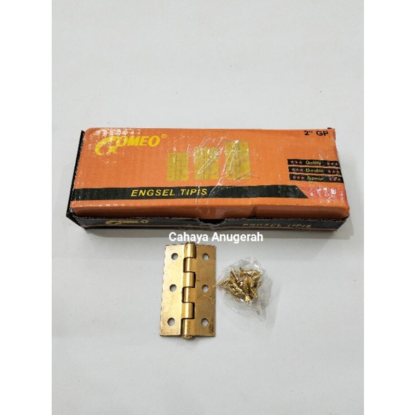 Jual Engsel Tipis Gomeo Kuning / Engsel Tipis GP / Engsel | Shopee ...