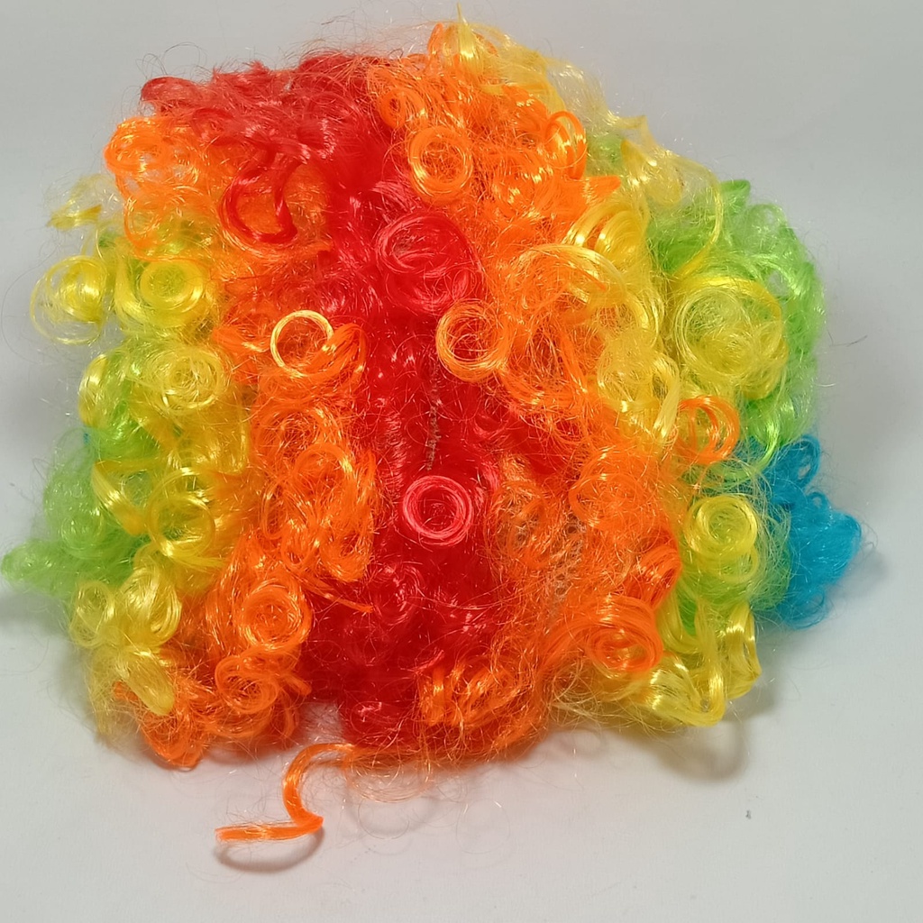 Jual Wig Kribo Rainbow - Rambut Palsu Untuk Kostum Badut | Shopee Indonesia