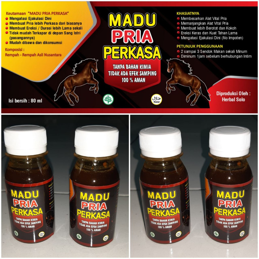 Jual Madu Pria Perkasa 80ml (Kesehatan Pria, Reaksi Cepat dan Tanpa ...