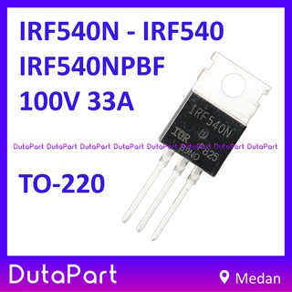 Jual IRF540N IRF540 IRF540NPBF IRF 540 100V 33A N-Channel MOSFET TO-220 ...