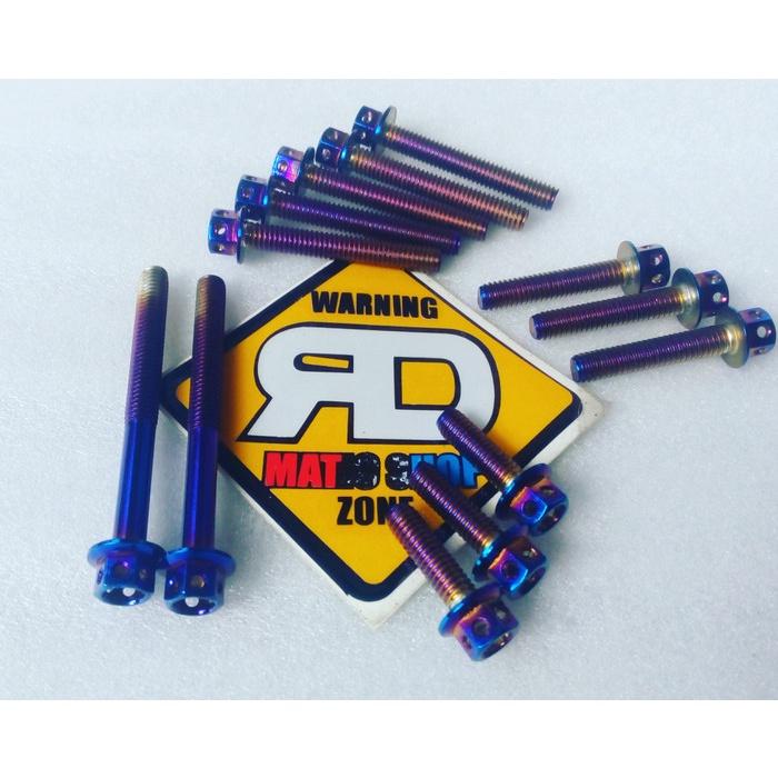 Jual Baut Stainless Blue Coating untuk Set CVT Vario 125 150 PCX ...