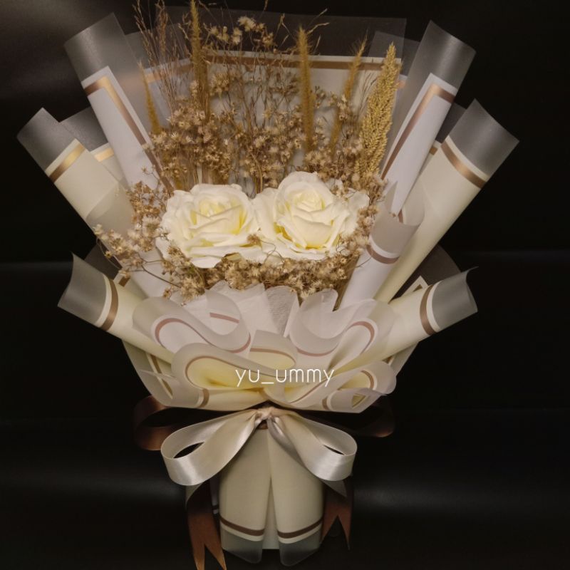 Jual Medium Bouquet/Buket Bunga Kering/Hampers/Buket Wisuda/Dried ...