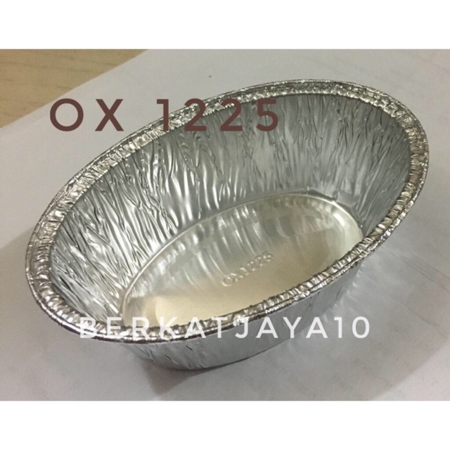 Jual OX 1225 Aluminium Foil (Isi 10 pcs) Cup Bowl Tray Alumunium | Shopee Indonesia