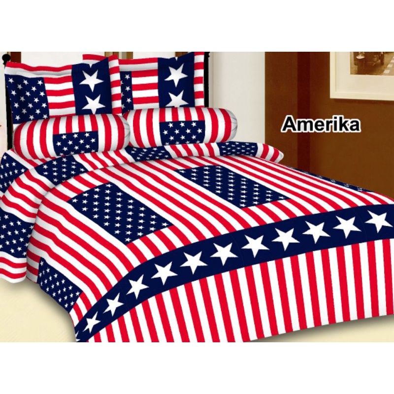 Jual SPREI MOTIF BENDERA USA/AMERIKA TERLARIS | Shopee Indonesia