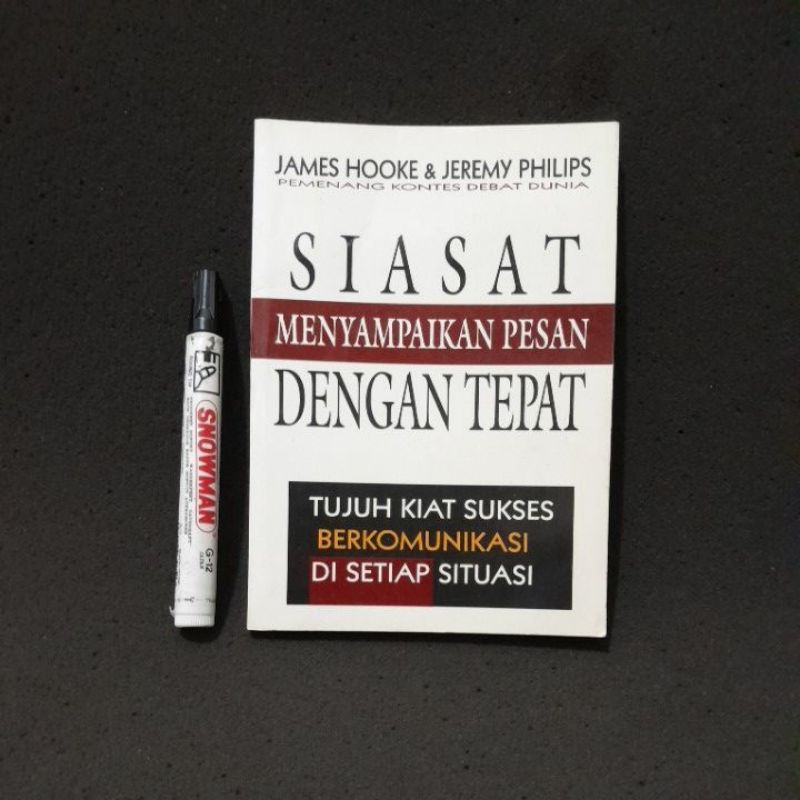 Jual Buku Siasat Menyampaikan Pesan Dengan Tepat James Hooke | Shopee ...