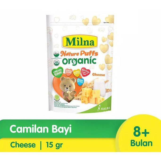 Jual MILNA CAMILAN BAYI NATURAL PUFF CHEESE 15 GR | Shopee Indonesia