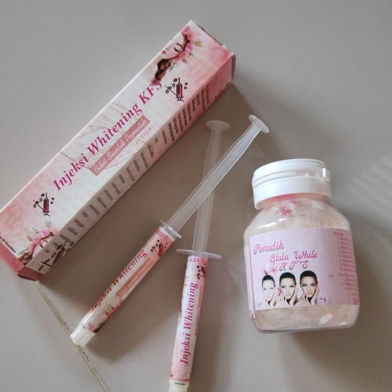 Jual PAKET CANTIK PUTIH BERSERI ( INJEKSI WHITENING KFS & GLUTA WHITE ...