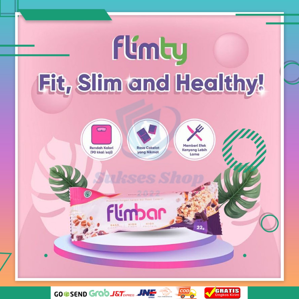 Jual FLIMBAR By Flimty High Fiber High Protein Snack Sehat Rasa Coklat ...