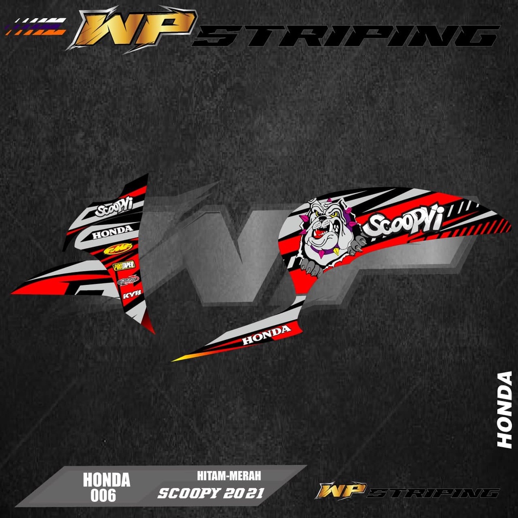 Jual STIKER STRIPING SCOOPY NEW 2021 / STICKER VARIASI LIST SKOTLET ...