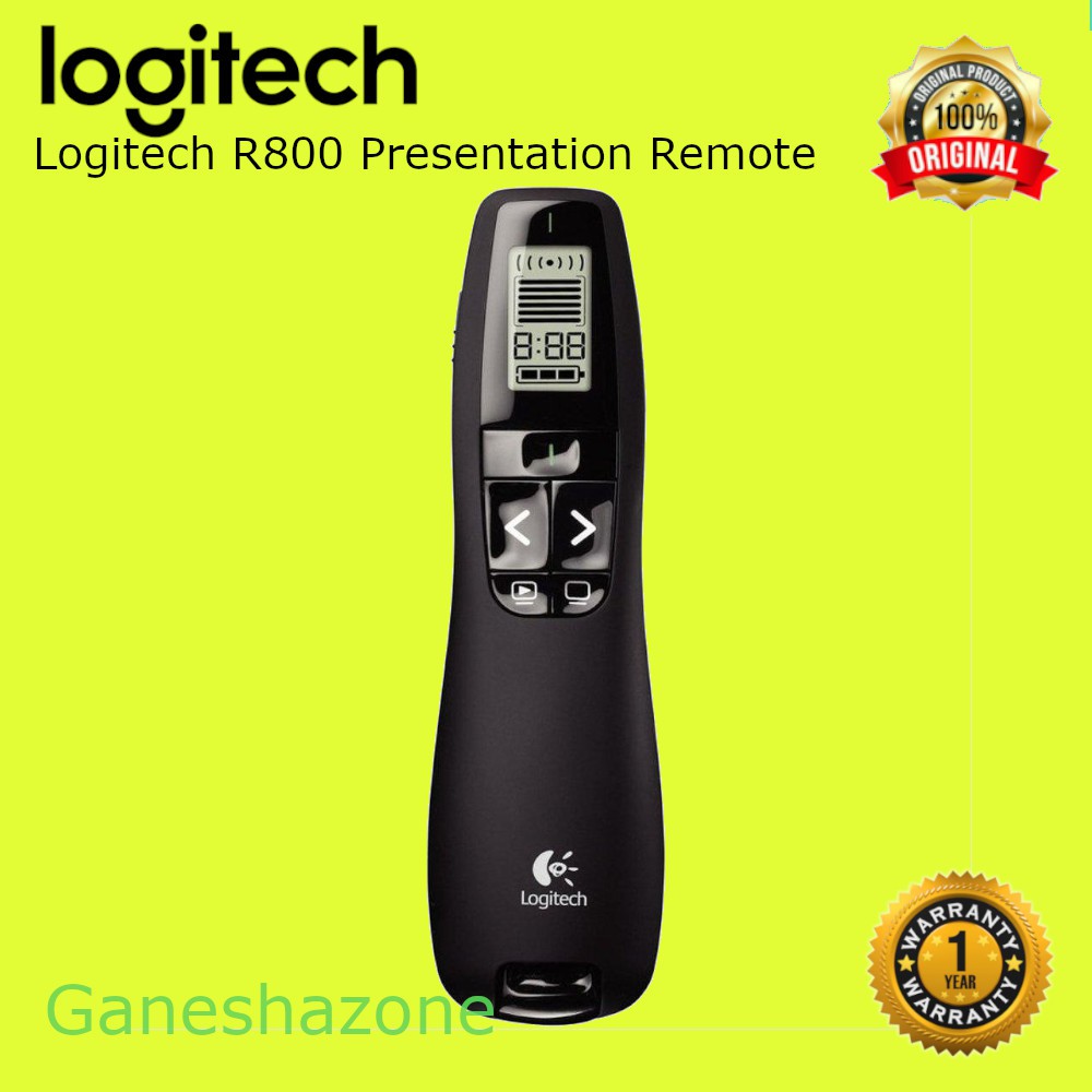 Jual Logitech R800 Wireless Presenter Green Laser / Logitech Laser ...