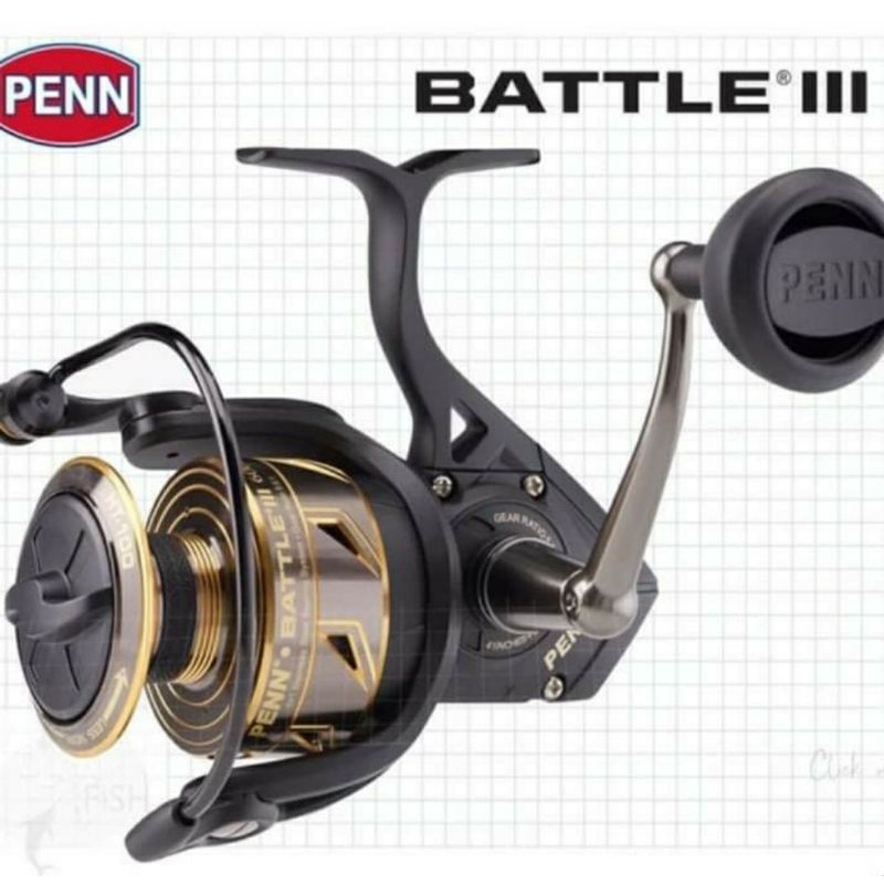 Jual ORIGINAL REEL PENN BATTLE III - 5000 / 6000 / 8000 - FULL METAL ...