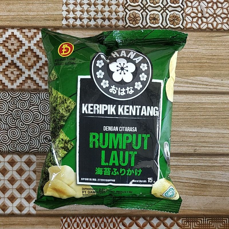 Jual Keripik Kentang Rumput Laut O-Hana 15gr | Shopee Indonesia