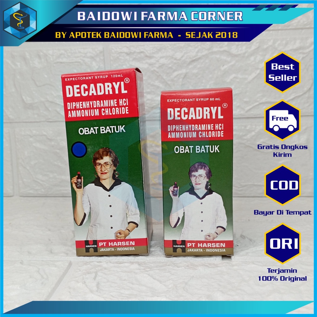 Jual DECADRYL SYRUP OBAT BATUK NETTO 120ML DAN 60ML | Shopee Indonesia