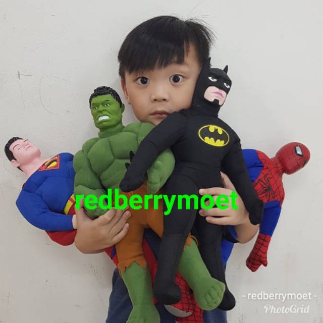 Jual Boneka superhero batman superman hulk spiderman | Shopee Indonesia