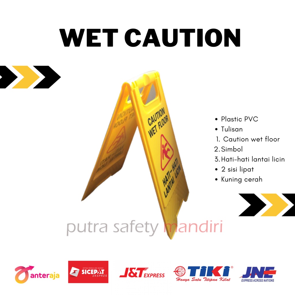 Jual WET CAUTION SIGN BOARD CLEANING IN PROGRESS PAPAN RAMBU PERINGATAN ...
