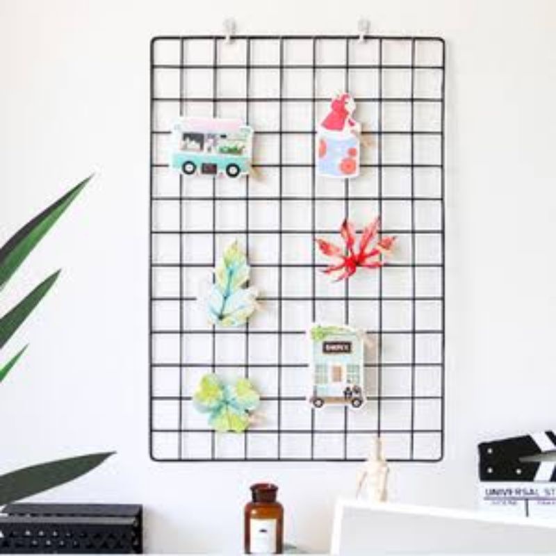 Jual HIJANG HIASAN DINDING PANJANG GRID WIRE /DEKORASI RUMAH PAJANGAN ...